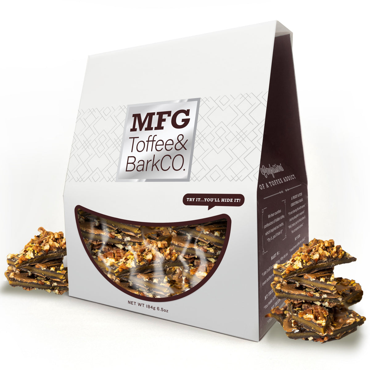 Canadian Maple Pecan Toffee 6 oz | MFG Toffee & Bark